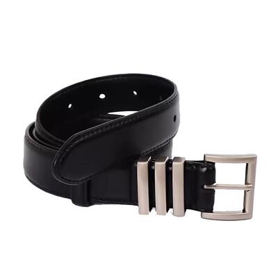 三条杠王一博同款百搭真皮皮带