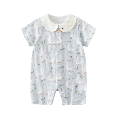 棉恋森婴儿衣服夏季纯棉连体衣女