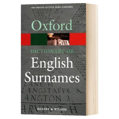 牛津英语姓氏词典 A Dictionary of English Surnames Reaney