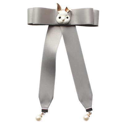 兔子领结日本服装衬衫配饰毛衣制服领花女飘带黑白百搭蝴蝶结领结