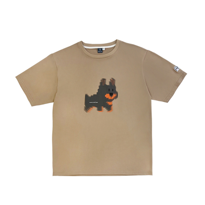 黑喵像素夏季短袖圆领趣味休闲