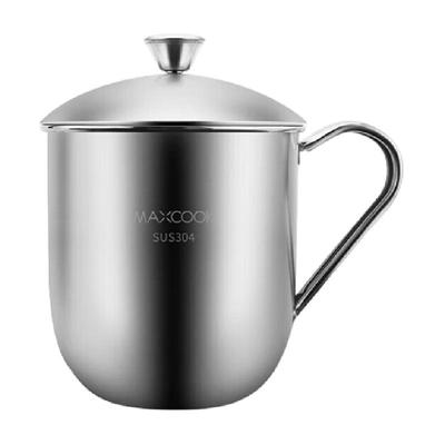 MAXCOOK304不锈钢带盖水杯