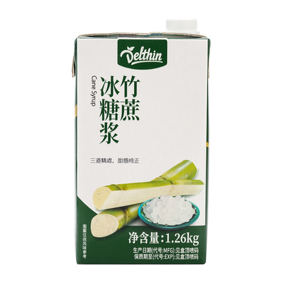 德馨珍选竹蔗冰糖浆1.26kg果糖