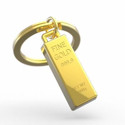 仿真金条钥匙扣包挂新年礼品