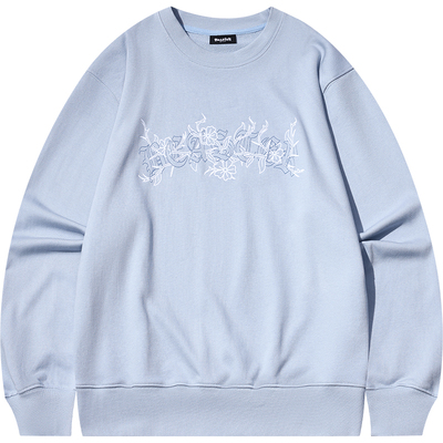 BEASTER重磅刺绣图案圆领卫衣