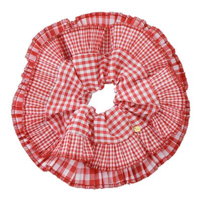 Anemone格纹大肠发圈甜美可爱