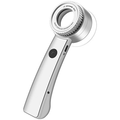 365nm紫光灯手电筒充电式高清手持高倍烟酒鉴定用60倍放大镜两用