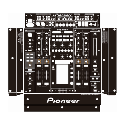先锋DJM2000nexus贴膜全包围磨砂