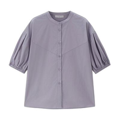 Giordano直筒中袖纯棉衬衫