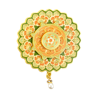 敦煌仙境旋转冰箱贴藻井宝相花