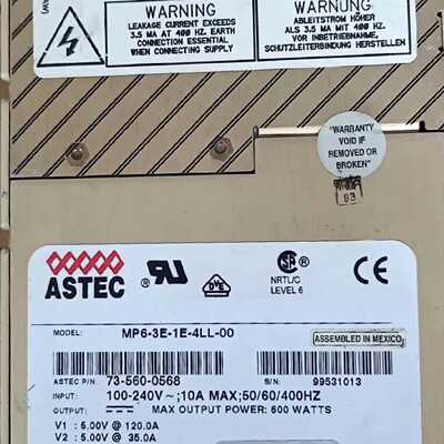 询价-雅达ASTEC  MP6-3E-1E-4LL-00雅达电源模