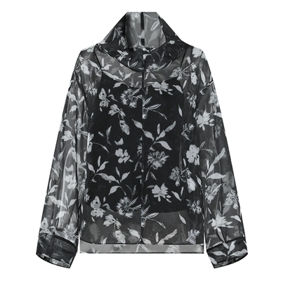 D63女装25秋季新款衬衫哥特美学亲肤透气薄外套上衣(赠吊带衫)