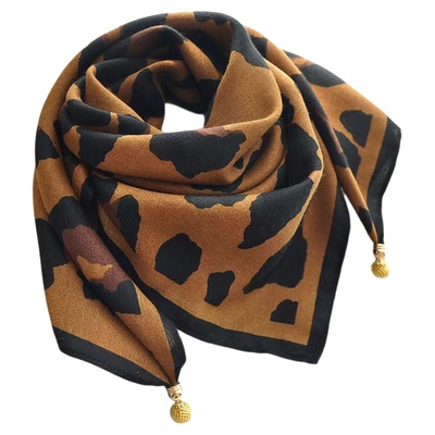 2025新款保暖方巾磁吸扣三角丝巾棉围巾女春秋冬洋气围脖气质百搭