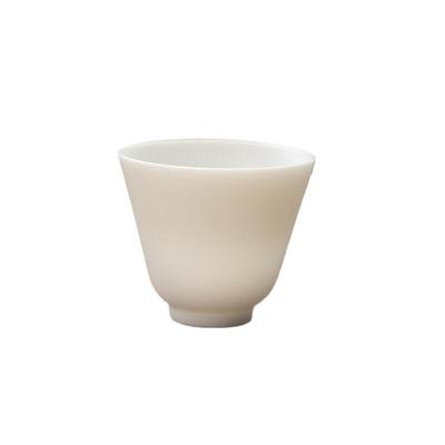 德化陶瓷纯白哑光茶杯