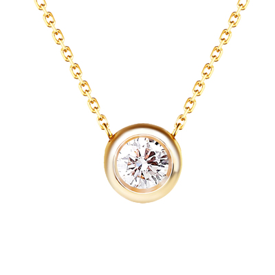 泡泡培育钻石吊坠泡泡18K金项链