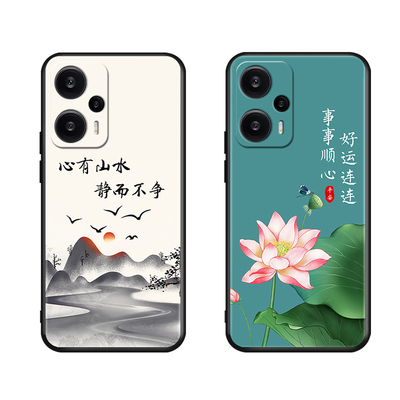 luckrider适用于红米note12Turbo手机壳好运连连redmi创意个性redmi软硅胶保护套redmi全包防摔外壳 note12Tu