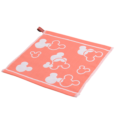 蓝红灰儿童卡通纯棉毛巾带挂绳