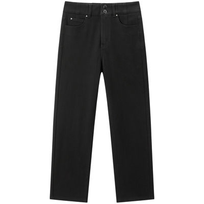 【商场同款】太平鸟2025年冬季新款高腰暖绒烟管牛仔裤A1HAF4521