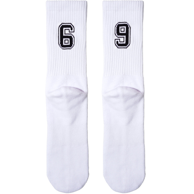 sockkon数字69高筒足球运动袜子