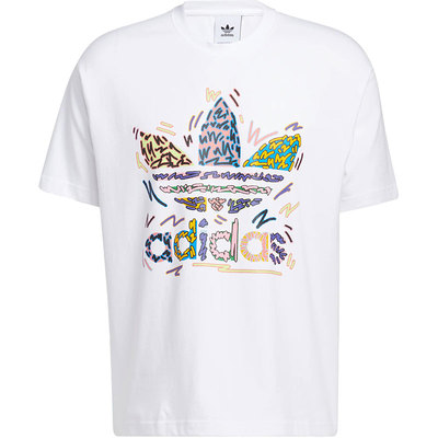 阿迪达斯三叶草男女运动短袖T恤