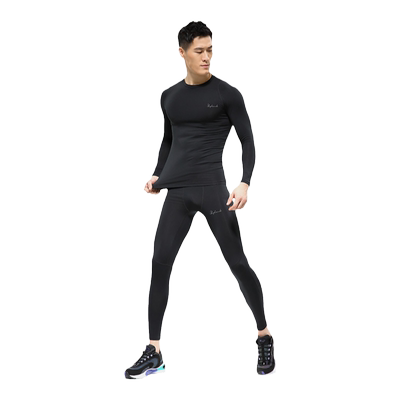 SKYHAND 男士运动健身裤 加绒打底羊绒体感保暖裤