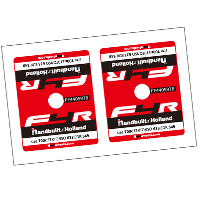 FFWD公路碳刀圈定制气嘴贴纸