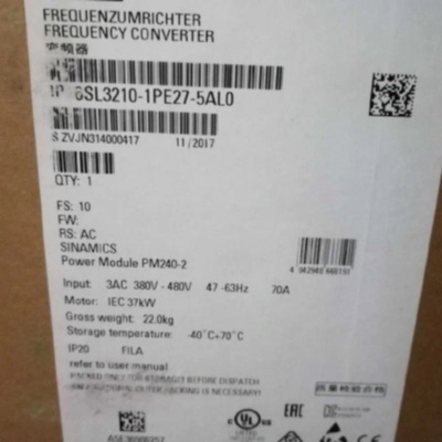 议价6SL3210-1PE27-5AL0 SINAMICSG120 37KW功率模块6SL32101PE27