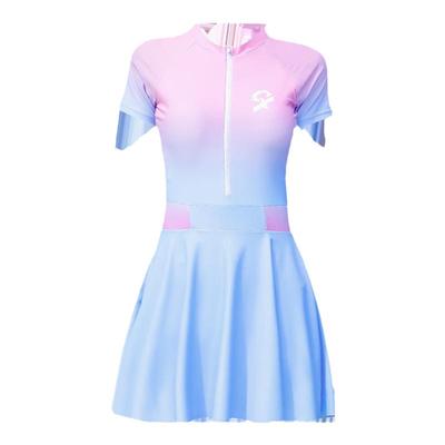 卓好姿女士泳衣渐变色裙式连体