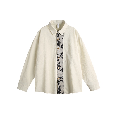 翻领新中式国风元素衬衫