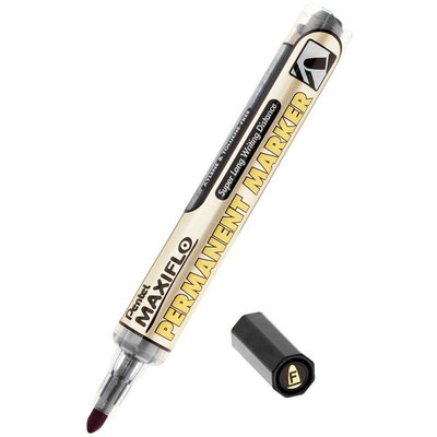 pentel 飛龍　圓頭後壓式油性筆 NLF50