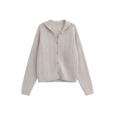 SPEARYOUTH羊毛镂空勾花针织衫