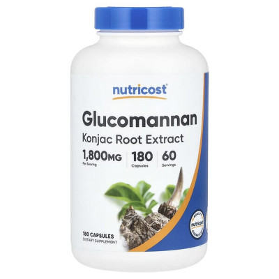 Nutricost,Glucomannan Konjac Root Extract葡甘露聚糖体重管理