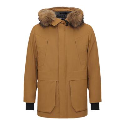 小帆船毛领连帽羽绒服