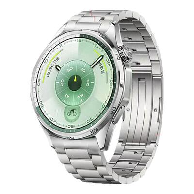 适用华为GT6专用gt7全钛手表带watch5按压式GT5三珠金属gt6pro腕表带7pro运动watchgt4智能5链男士ultimate2