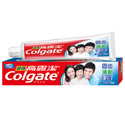 高露洁牙膏草本深层清洁牙膏亮白清新口气冰爽薄荷正品140克家用