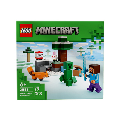 【自营】LEGO我的世界系列21583史蒂夫针叶林冒险积木拼装玩具
