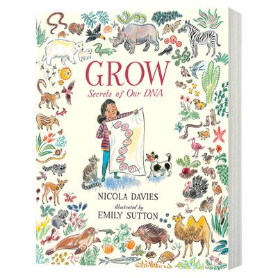 成长 我们的基因秘密 Grow Secrets of Our DNA Emily Sutton 英文原版 插画绘本 英文版儿童英语科普绘本 精装 进口原版书籍