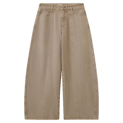 播商场同款宽松阔腿裤女秋季新品气质水洗牛仔裤BDS3KD3344