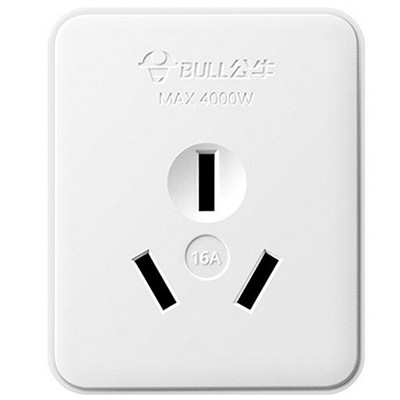 大功率公牛16A迷你明装插座4000W