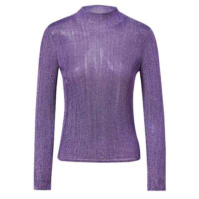 Lakoradior拉珂蒂优雅气质2025年秋季高领长袖套头针织衫上衣女