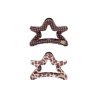 ROSYDOEDIAN撇起系列星星抓夹 韩系精致高级百搭发卡发夹鲨鱼夹