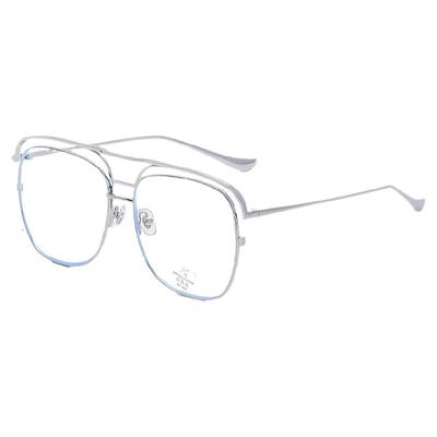 韩版个性全框近视超轻女双梁眼镜