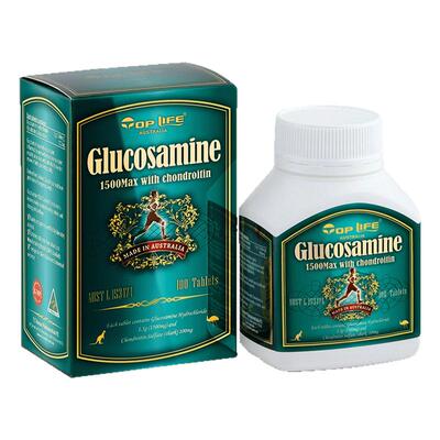 澳大利亚直邮toplife特维康维骨力氨糖舒缓关节软骨素补钙100粒