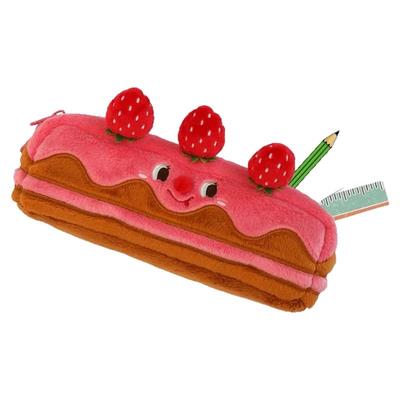 GLADEE草莓蛋糕笔袋毛绒收纳包文具盒眼镜盒日本原创卡通设计礼物