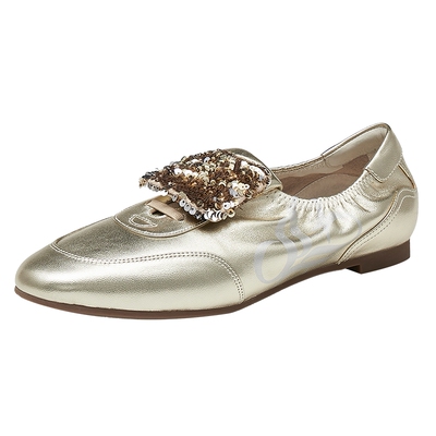 真美诗月下绽放金色德训鞋