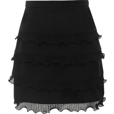 DAZZLE荷叶边半身裙短裙