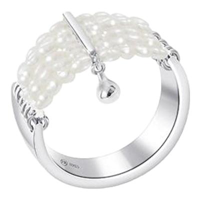 Dare买手店 TWOR正品 六层珍珠戒指原创925银复古饰品首饰度假风