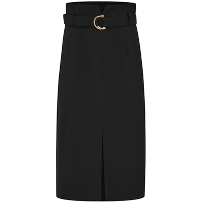 曼德诗中长款包身裙半身裙