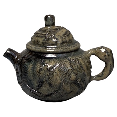 云南建水紫陶茶壶纯手工柴烧壶泡茶壶家用茶具纯天然落灰釉150cc