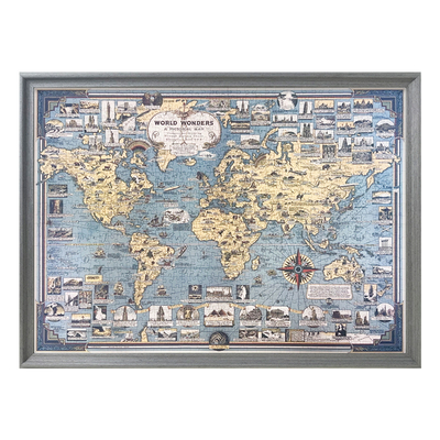 世界奇观地图拼图一千片智力玩具